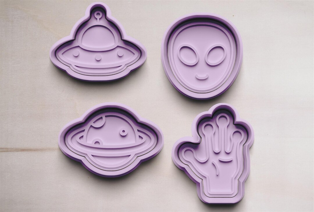Alien UFO Cookie Cutter Cookie Cutter Cookie Mold Skateboard Cookie ...