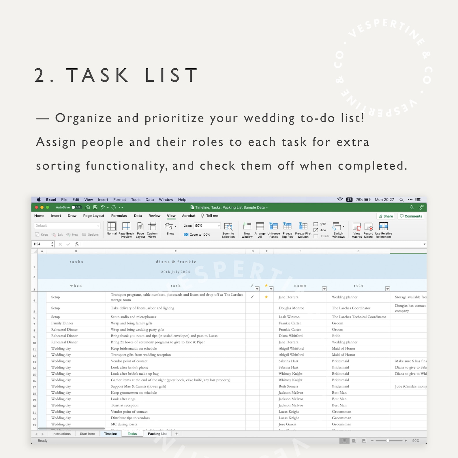 Wedding Timeline Template Spreadsheet · Bridal Wedding Day Schedule ...