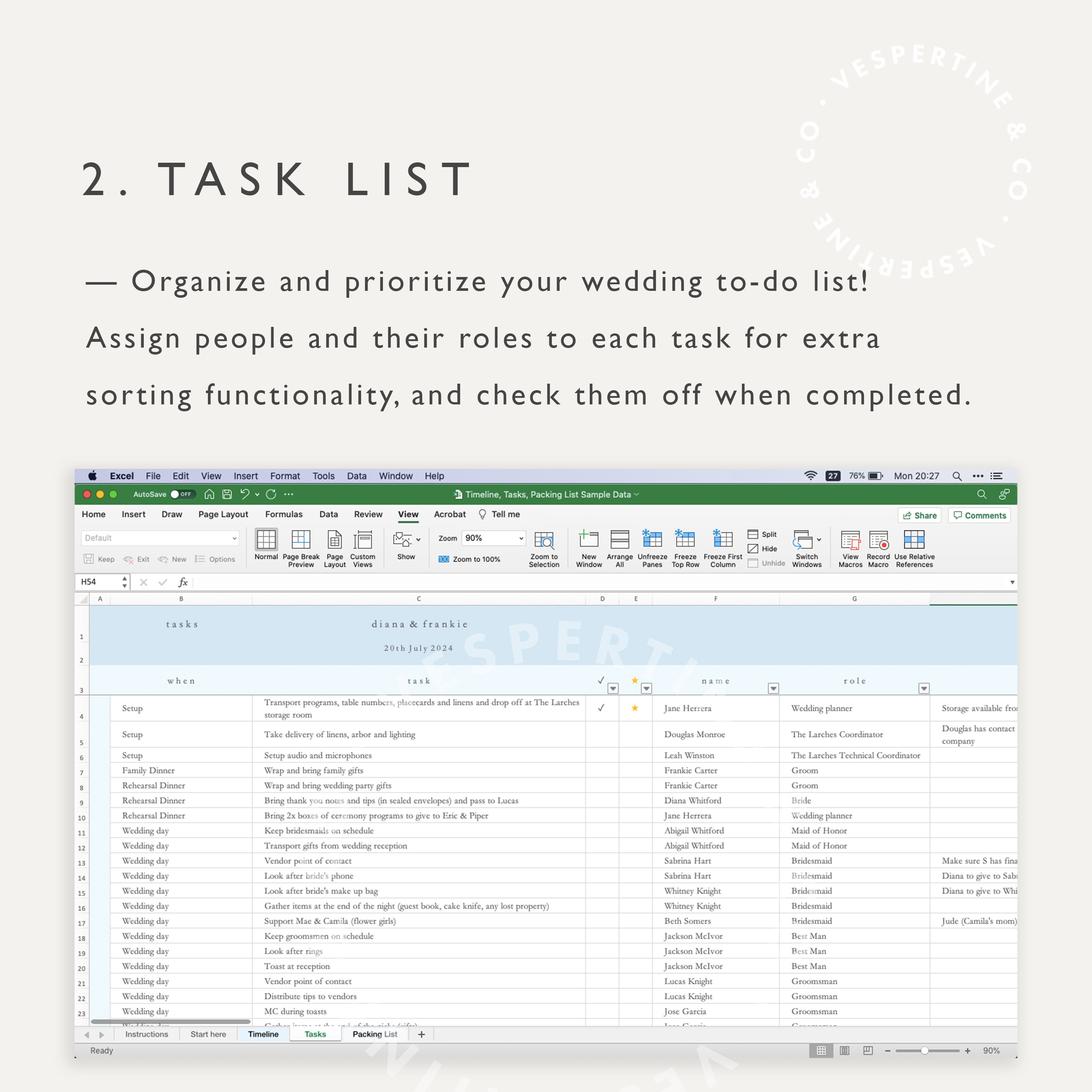 Wedding Timeline Template Spreadsheet · Bridal Wedding Day Schedule ...