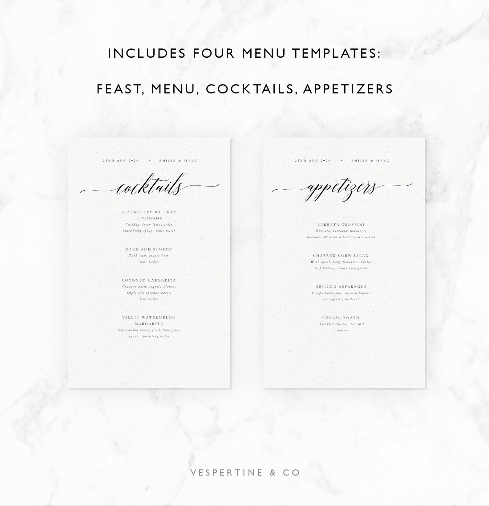 Editable Menu Template · Printable Menu Template · Cocktail Menu ...