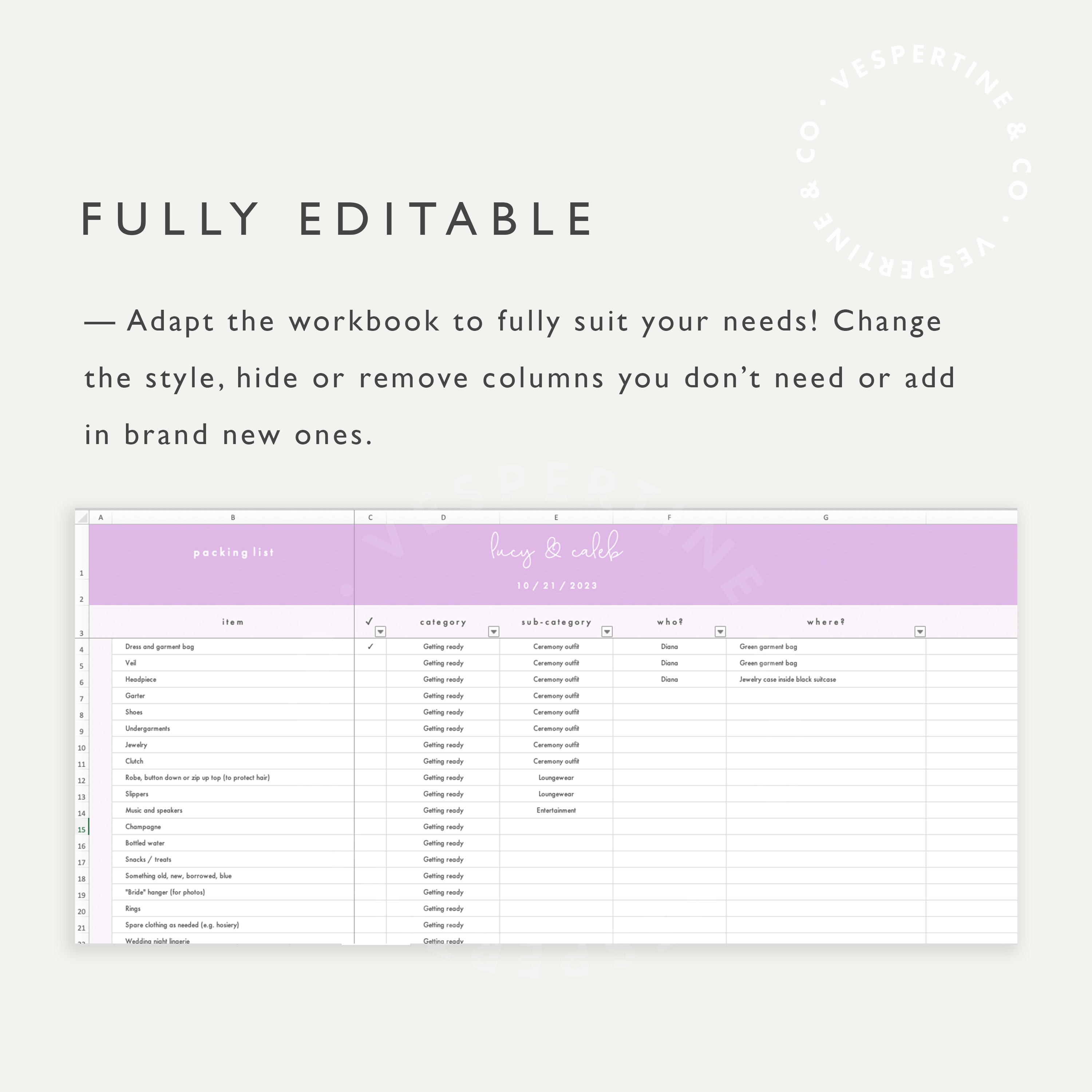 Wedding Timeline Template Spreadsheet Bridal Wedding Day - Etsy