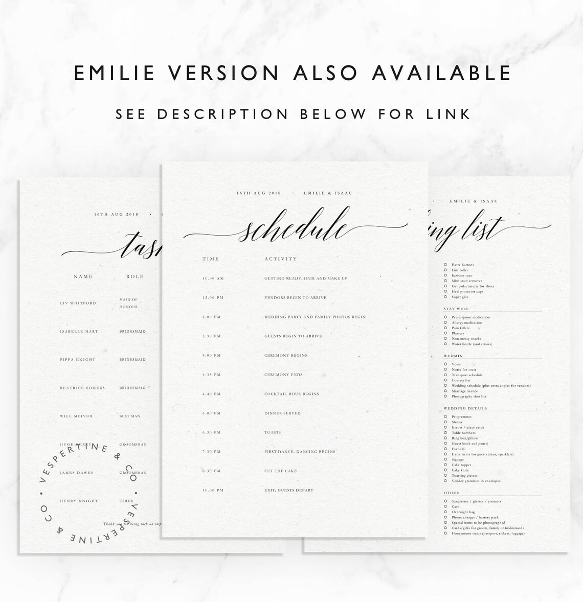 Wedding Timeline Template Bridal Wedding Day Schedule | Etsy