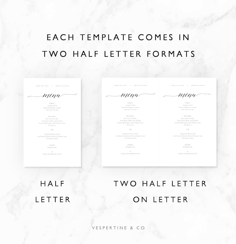 Editable Menu Template Printable Menu Template Cocktail - Etsy UK