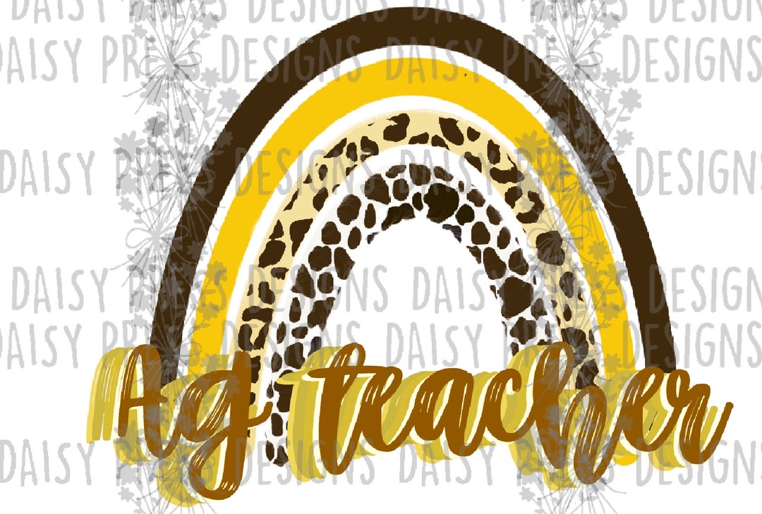 AG Teacher PNG - Etsy