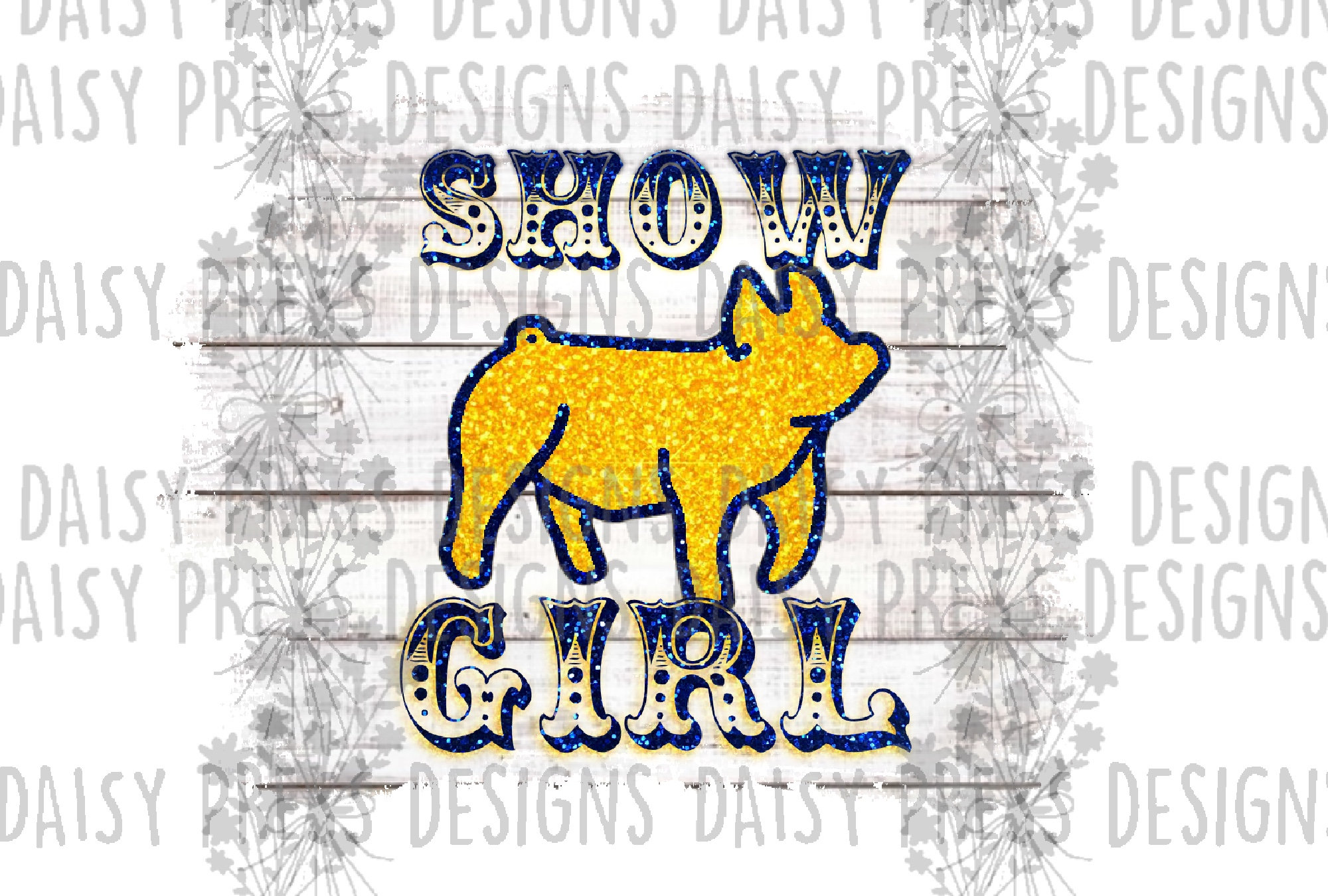 Show Girl Pig PNG - Etsy