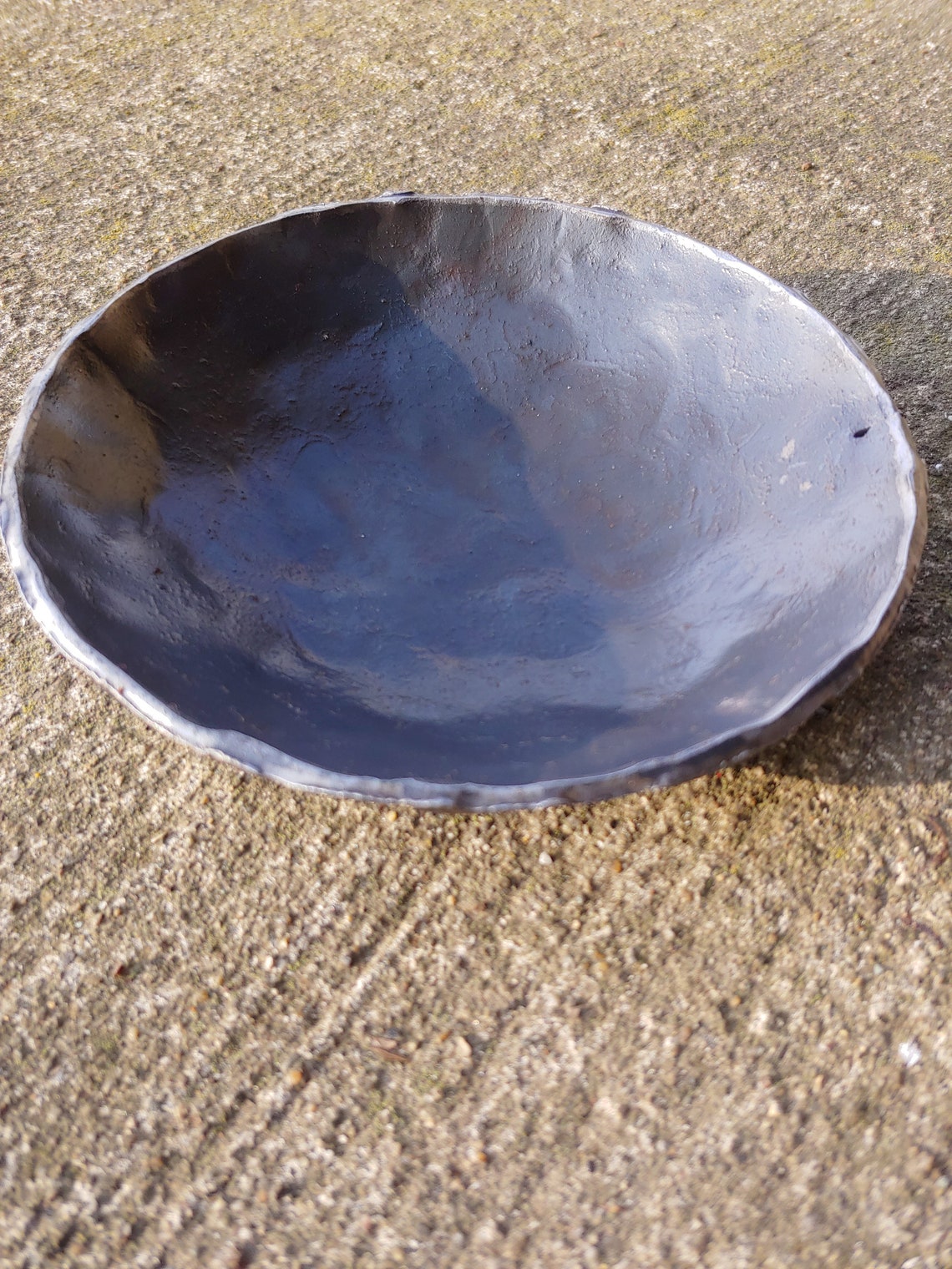Hand Forged Metal Bowl bowl metal Bowl edc Tray - Etsy