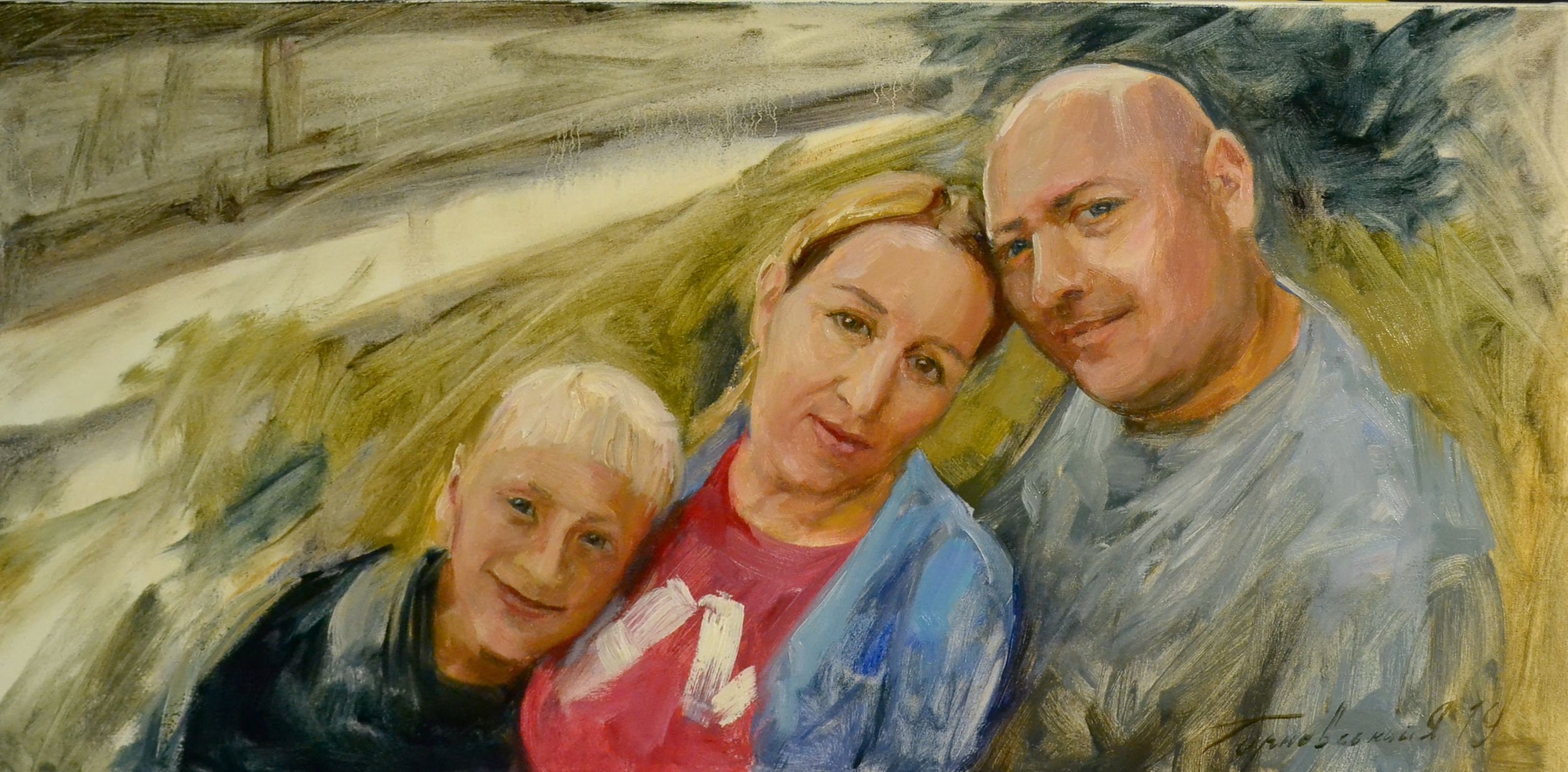 Oil Family Portrait, Commission Family Portrait, Painting From Photo ...