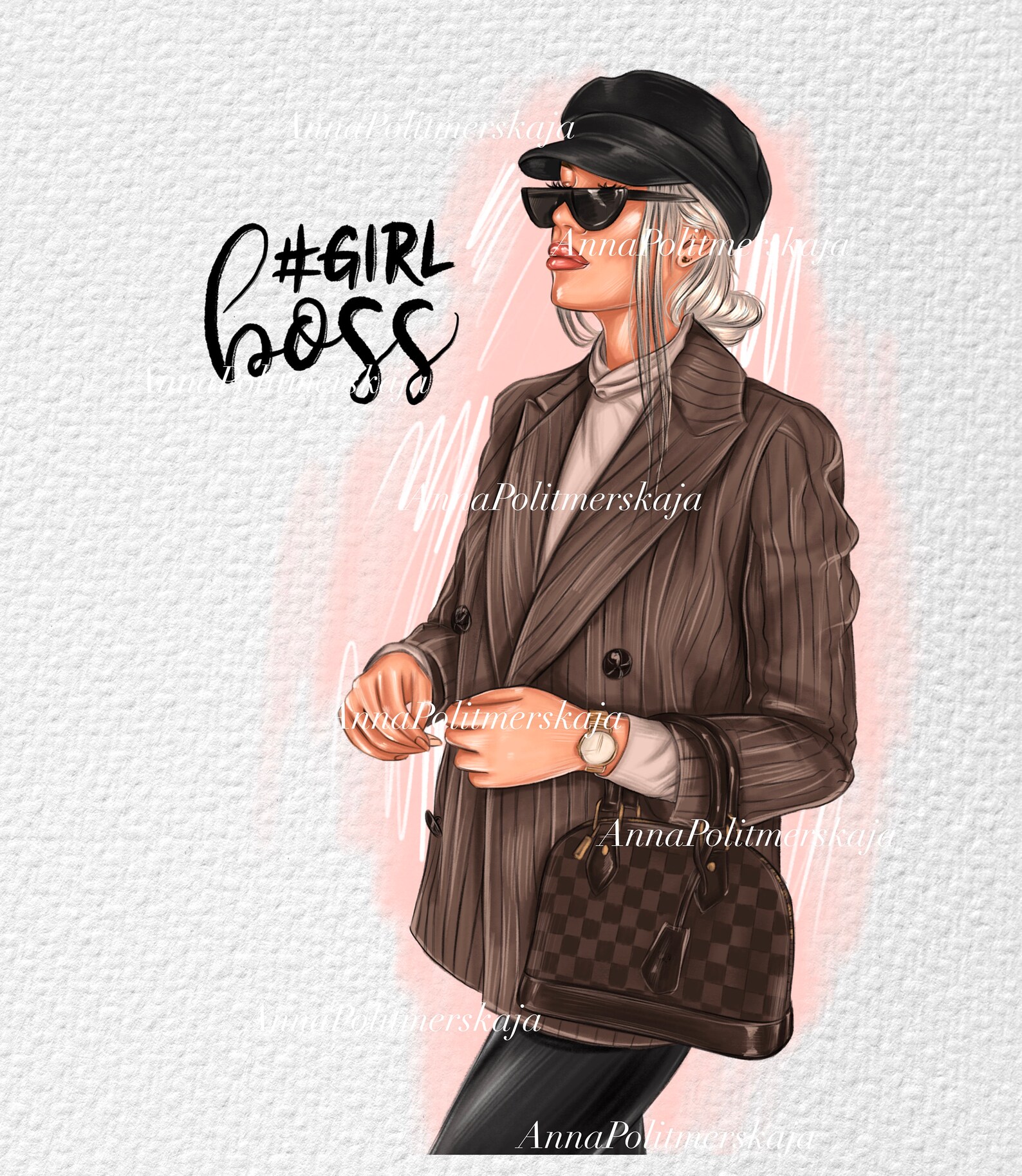Instant Download PNG File Lady Boss Illustration Fashion - Etsy