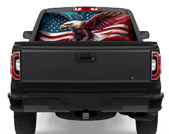 American Flag Rear Window Graphic Decals for Truck SUV Van Cars - Etsy