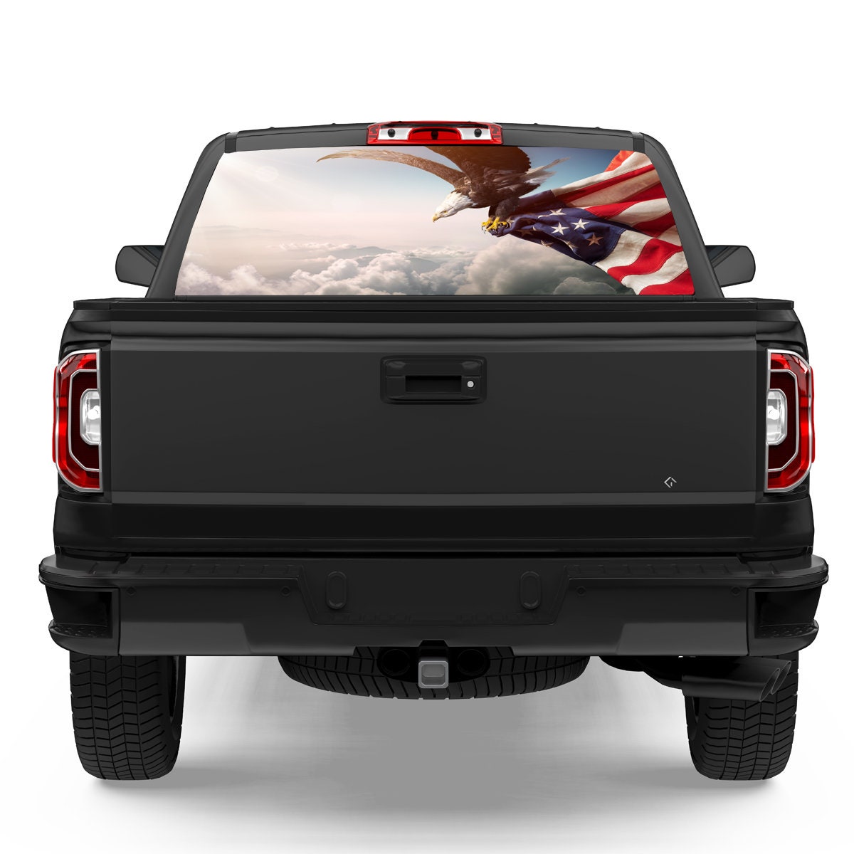 American Flag Rear Window Graphic Decals for Truck SUV Van Cars ...