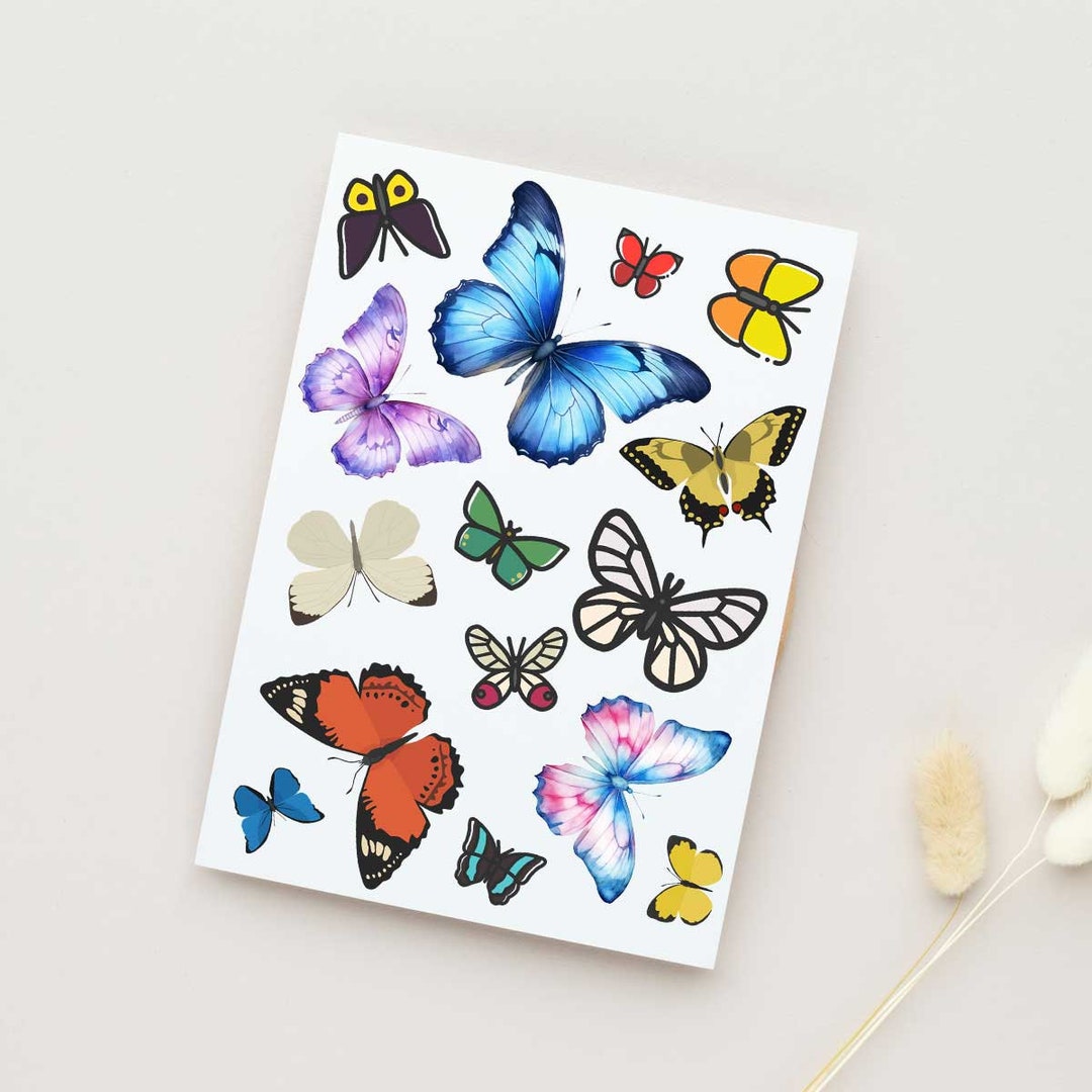 Temporary Tattoos Butterfly Tattoo Sticker - Unique Art for Elegance - Etsy