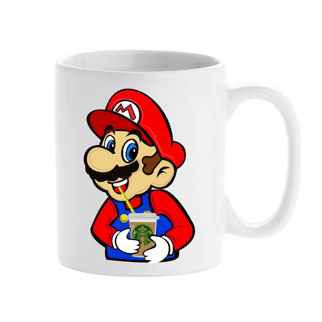 Personalized Mug Cup Starbucks Cartoon Mug Super Mario - Etsy Australia
