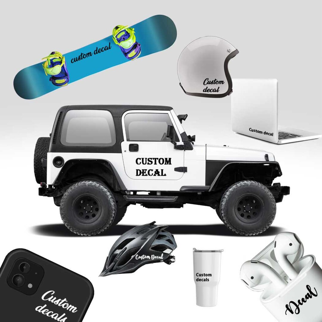 Custom Decals - Create Your Own Decals - Logo Decal - Etsy