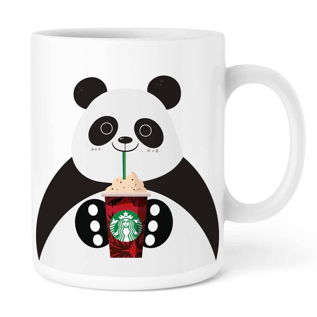 Personalized Mug Cup, Starbucks Cartoon Mug Panda Create Your Custom ...