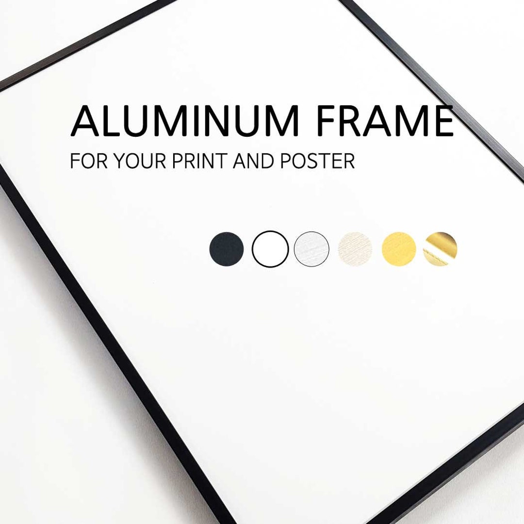 Aluminum Metal Frames in Matte Black for Poster Photography Photo Image ...
