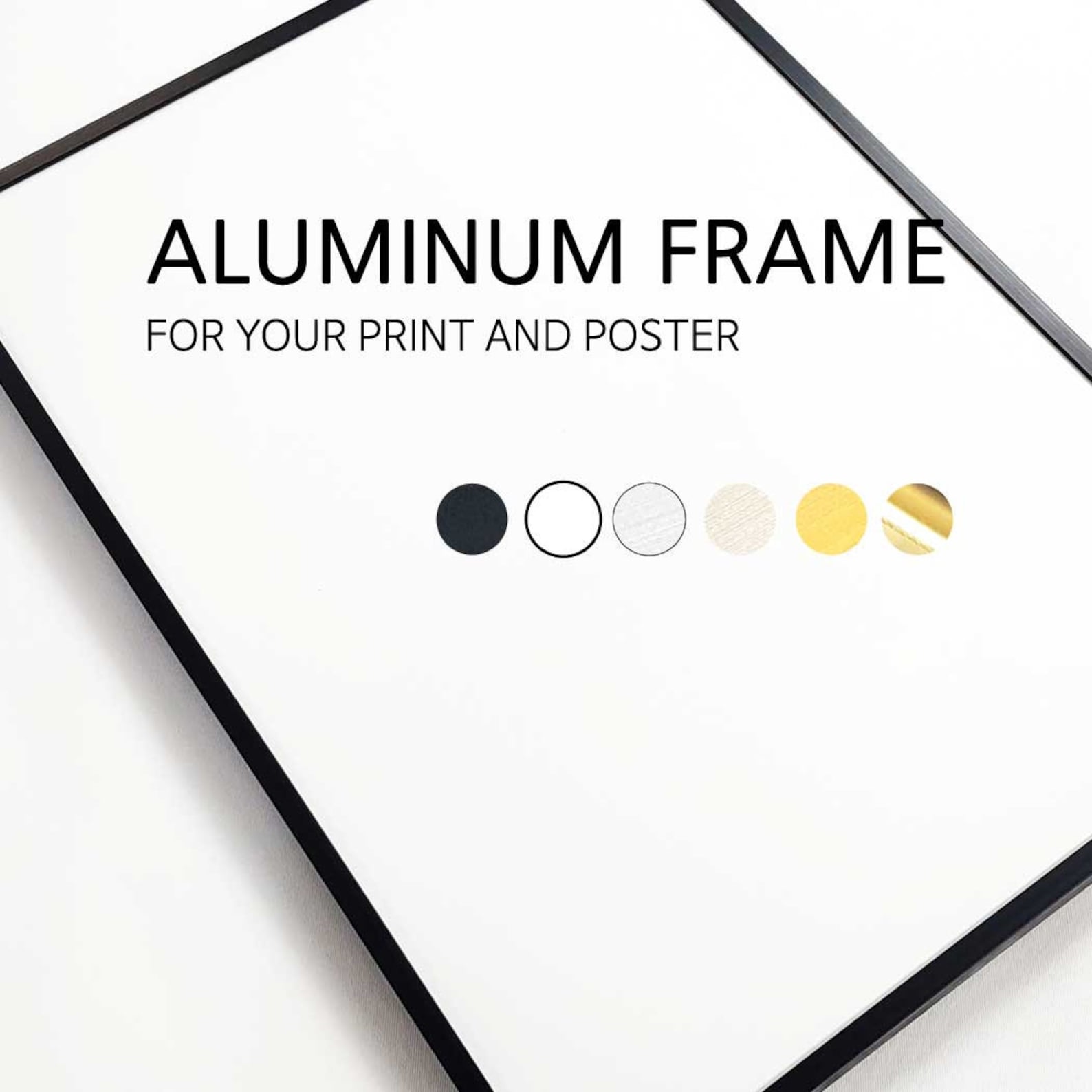 Aluminum Metal Frames in Matte Black for Poster Photography - Etsy