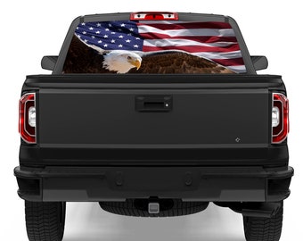 American Flag Rear Window Graphic Decals for Truck SUV Van Cars - Etsy