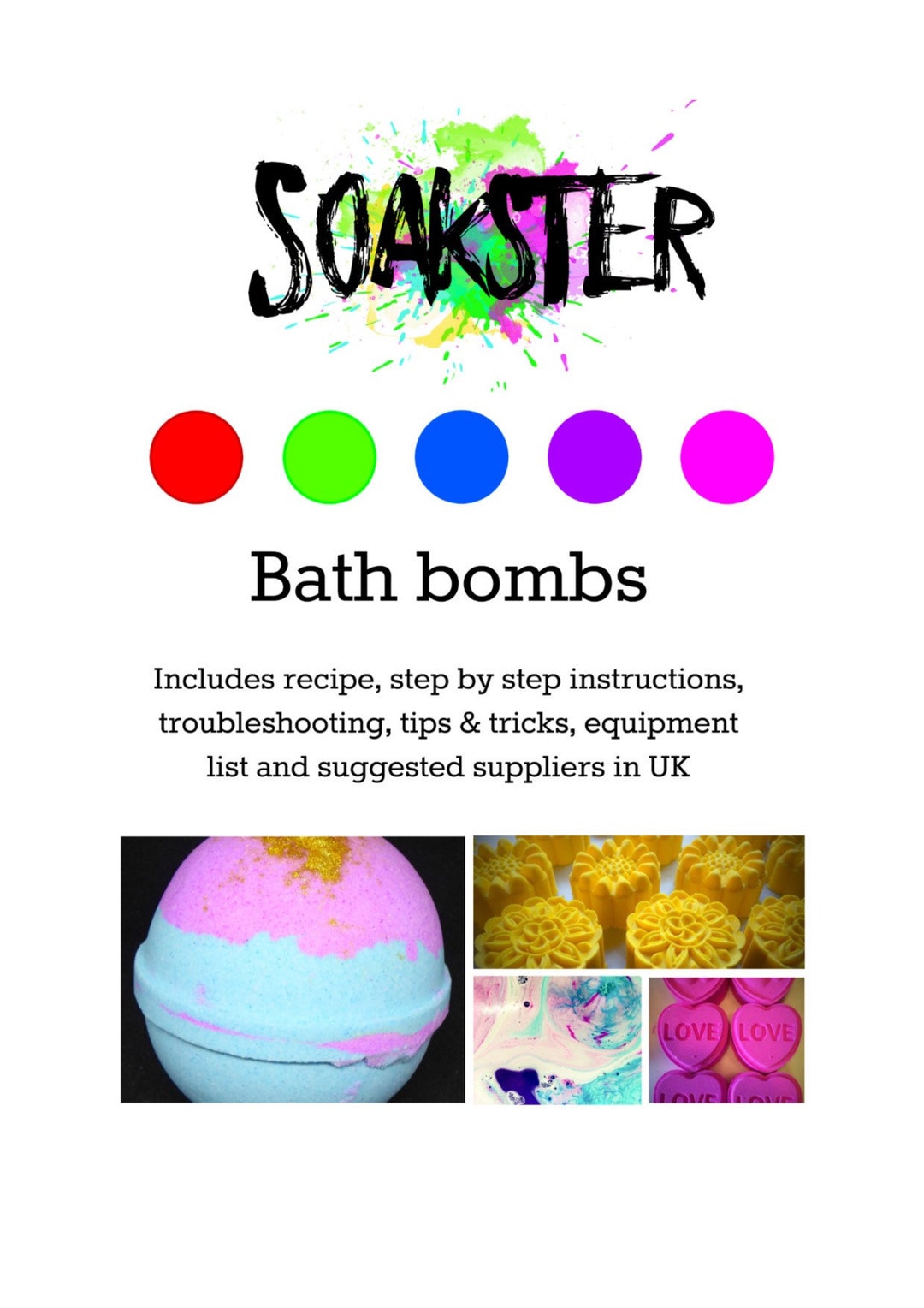 Soakster Ultimate Bath Bomb Recipe and Complete Guide - Etsy
