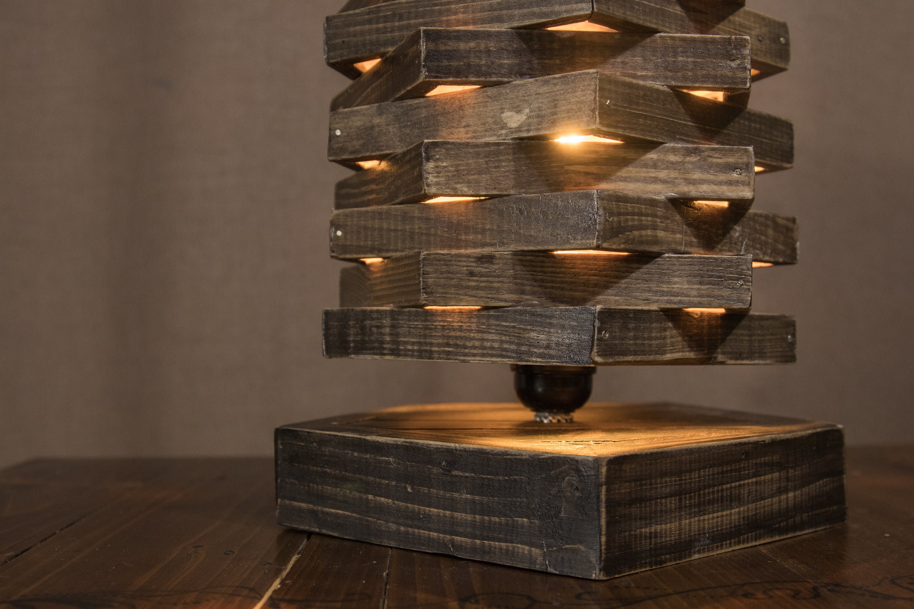 Wood Geometric Lamp Shade Wood Lamp Table Lamp Shades - Etsy