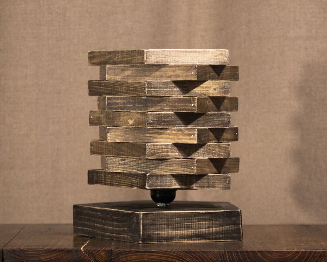 Wood Geometric Lamp Shade Wood Lamp Table Lamp Shades | Etsy