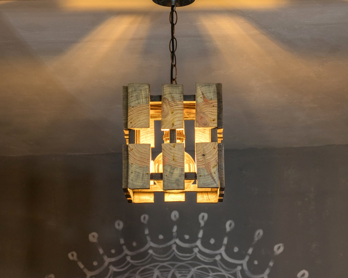 Slice Wood Pendant Light Wood Pendant Lamp Ceiling Fixture - Etsy