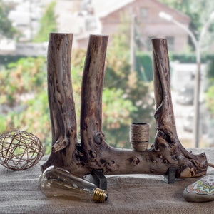 Driftwood lamp Wood roots lamp Rustic light Wood lamp | Etsy