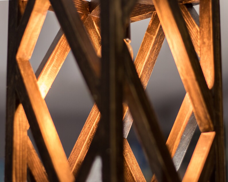 Wood Pendant Lamp Wood Lamp Hanging Lighting Wooden - Etsy