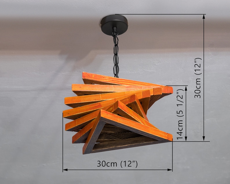 Wooden Hanging Light Wood Pendant Lamp Wooden Lighting - Etsy