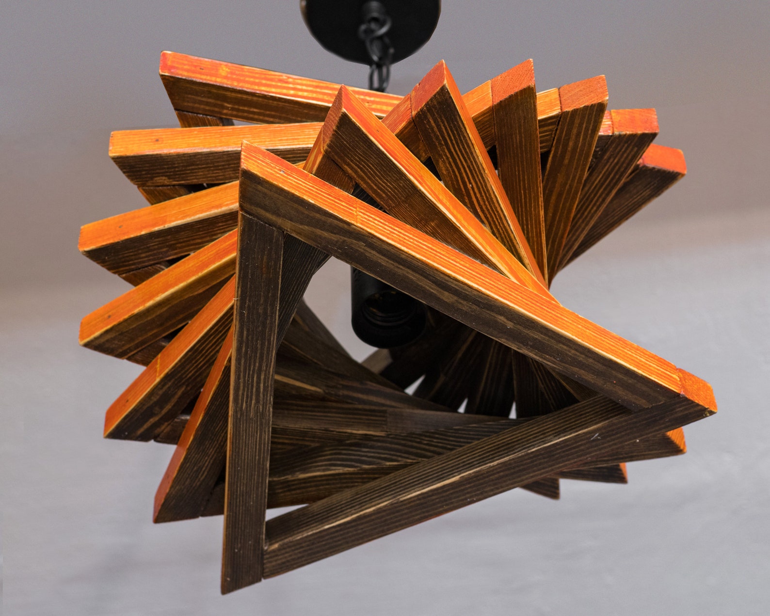 Wooden Hanging Light Wood Pendant Lamp Wooden Lighting - Etsy