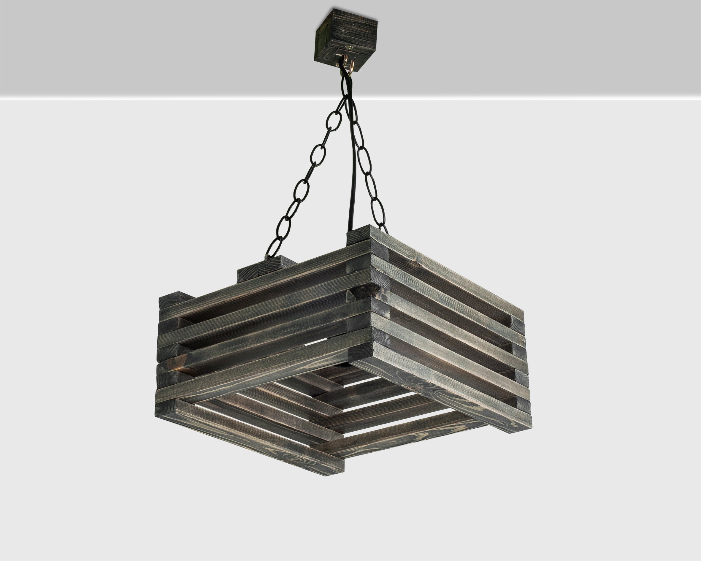 Wooden Hanging Lamp Pendant Lighting Wood Lamp Ceiling Wood - Etsy