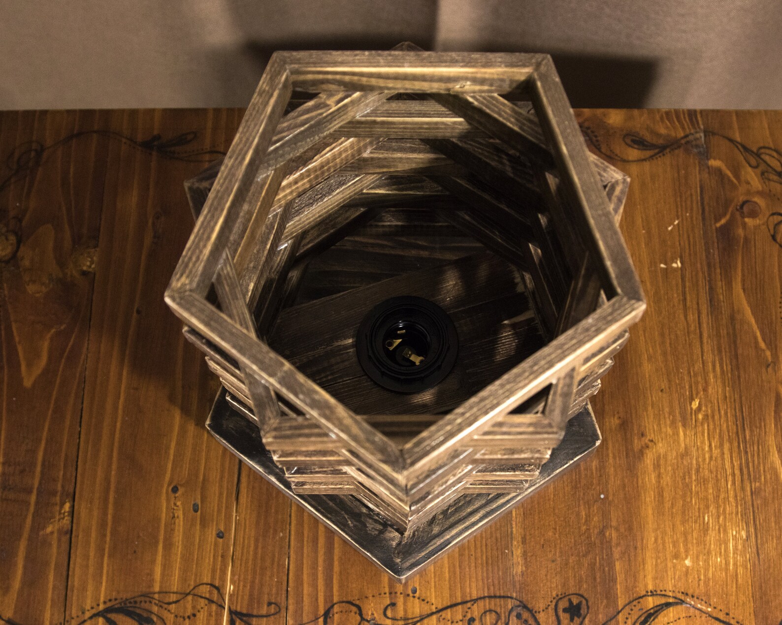 Wood Geometric Lamp Shade Wood Lamp Table Lamp Shades - Etsy