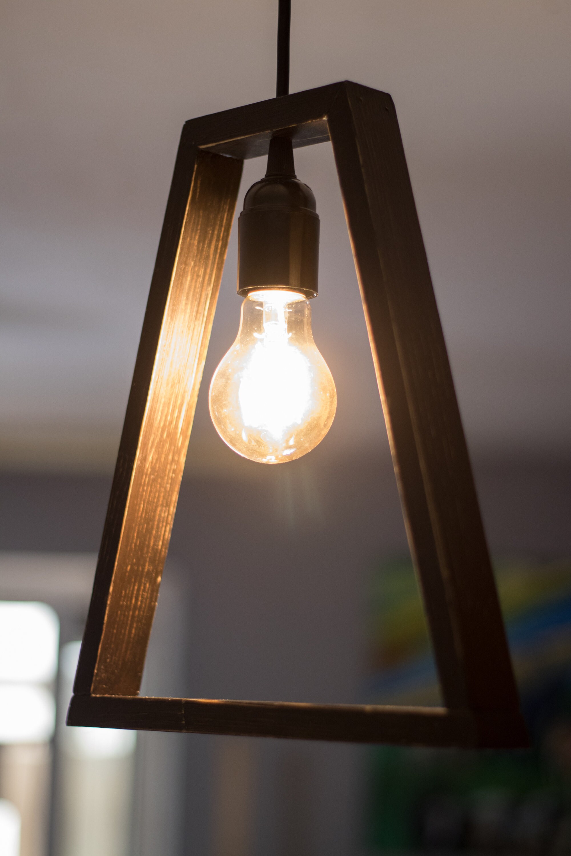 Pendant Lighting Wooden Hanging Lamp Wood Lamp Wooden Lamp | Etsy