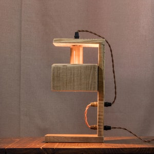 Wood Lamp Shade, Simple Wood Lighting, Wooden Lamp, Rustic Light, Table ...