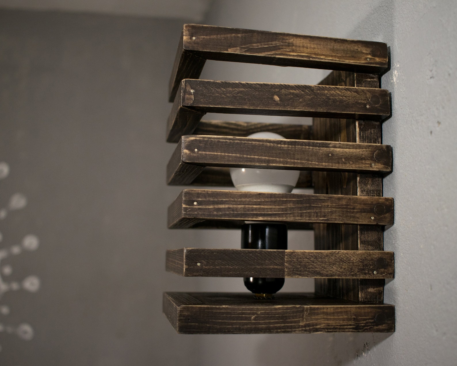 Handmade Wood Cabin Wall Lamp Wood Wall Light Wood Sconces - Etsy