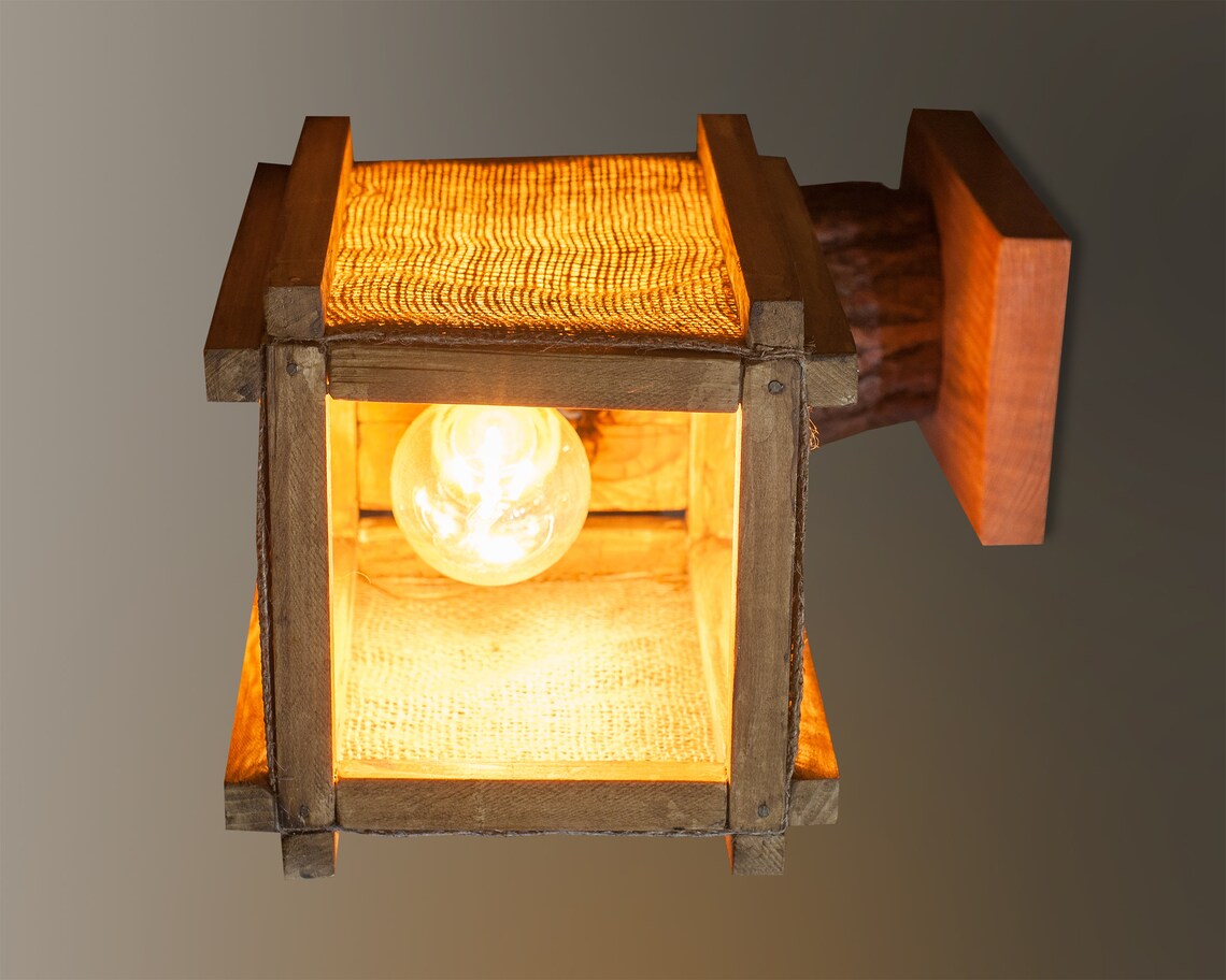 Wall Wood Lamp Wooden Lamp Wood Lamp Shade Wood Wall Light - Etsy