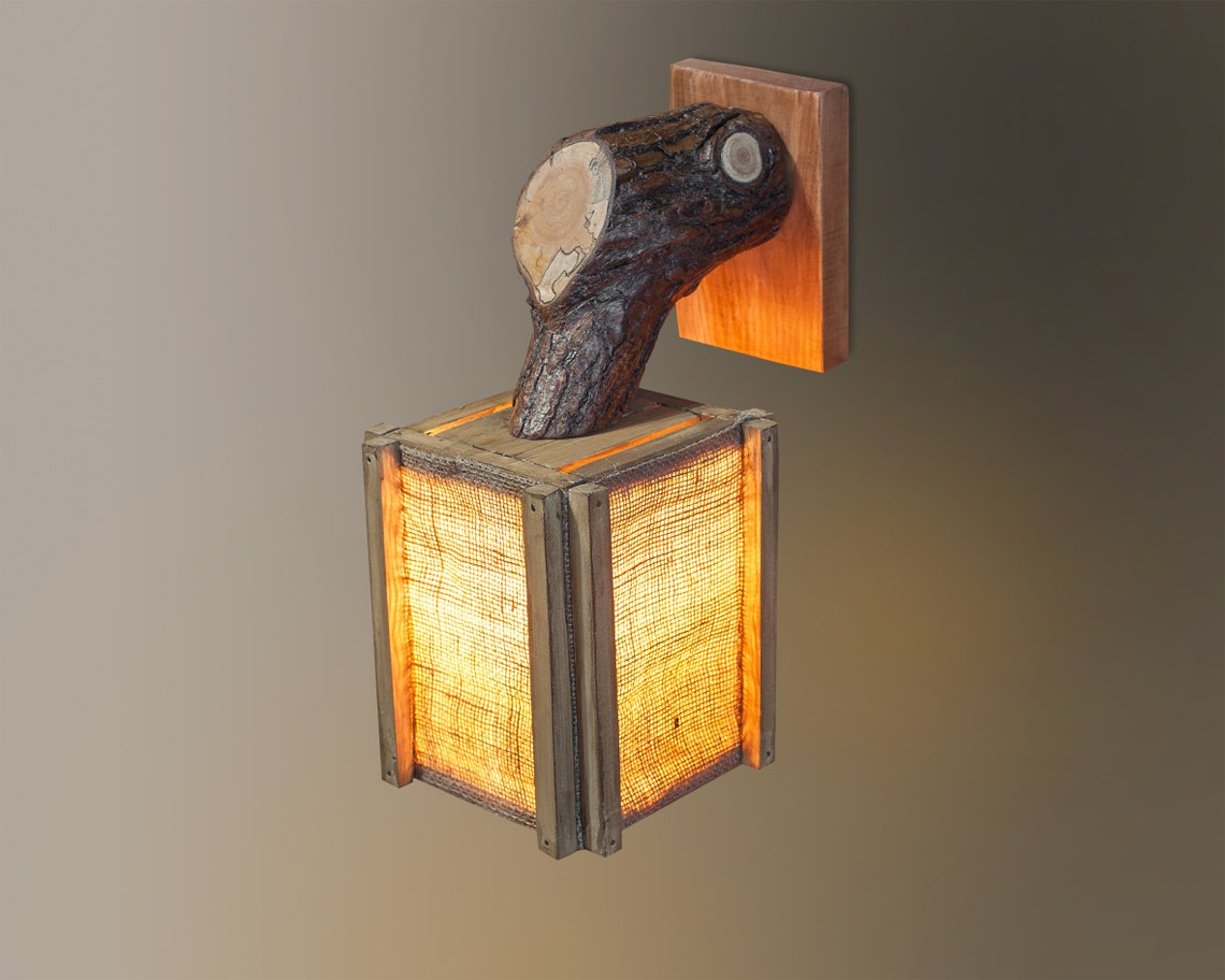 Wall Wood Lamp Wooden Lamp Wood Lamp Shade Wood Wall Light - Etsy
