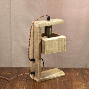 Wood Lamp Shade, Simple Wood Lighting, Wooden Lamp, Rustic Light, Table ...