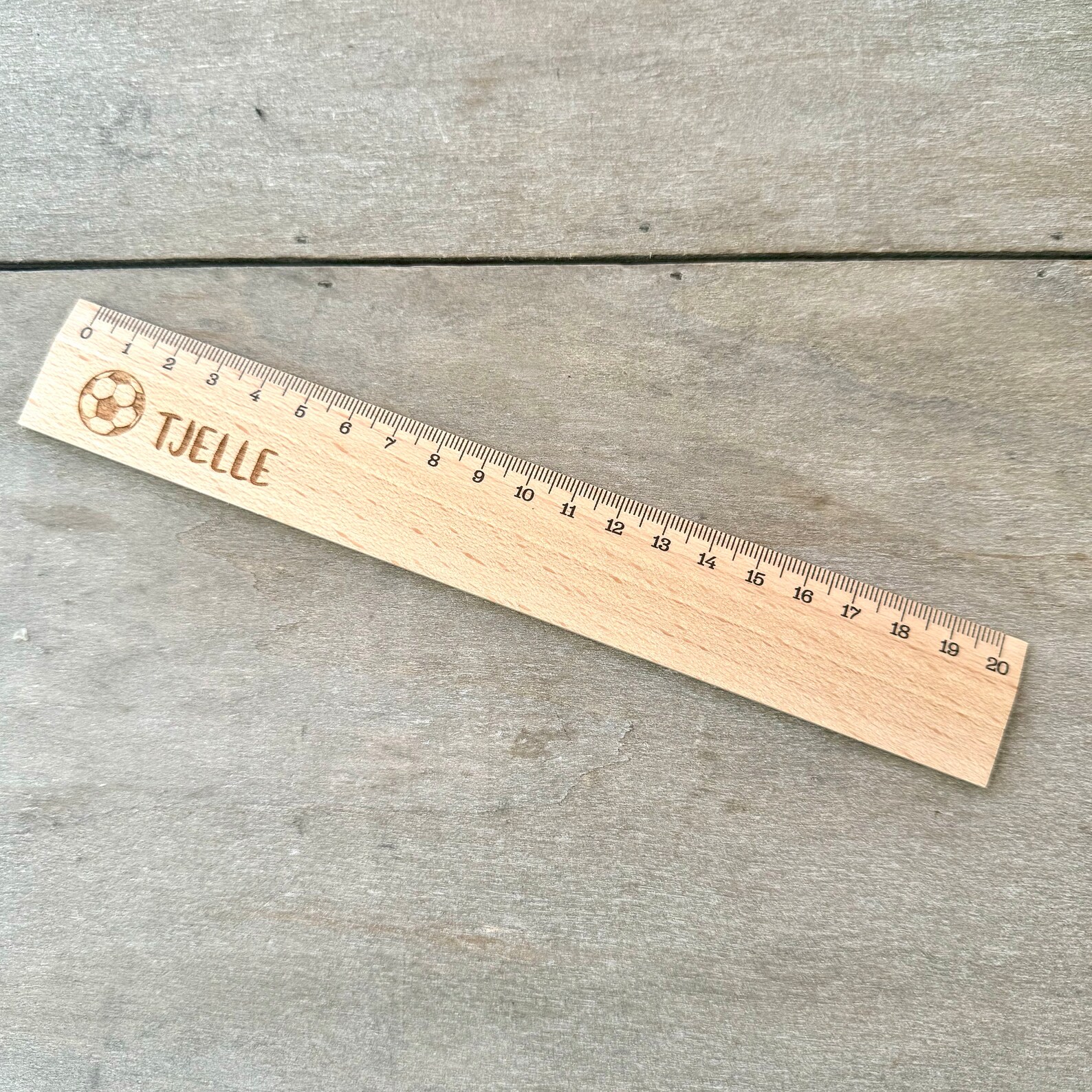 Personalized Wooden Ruler // Name // Football Gift // Football Fan ...