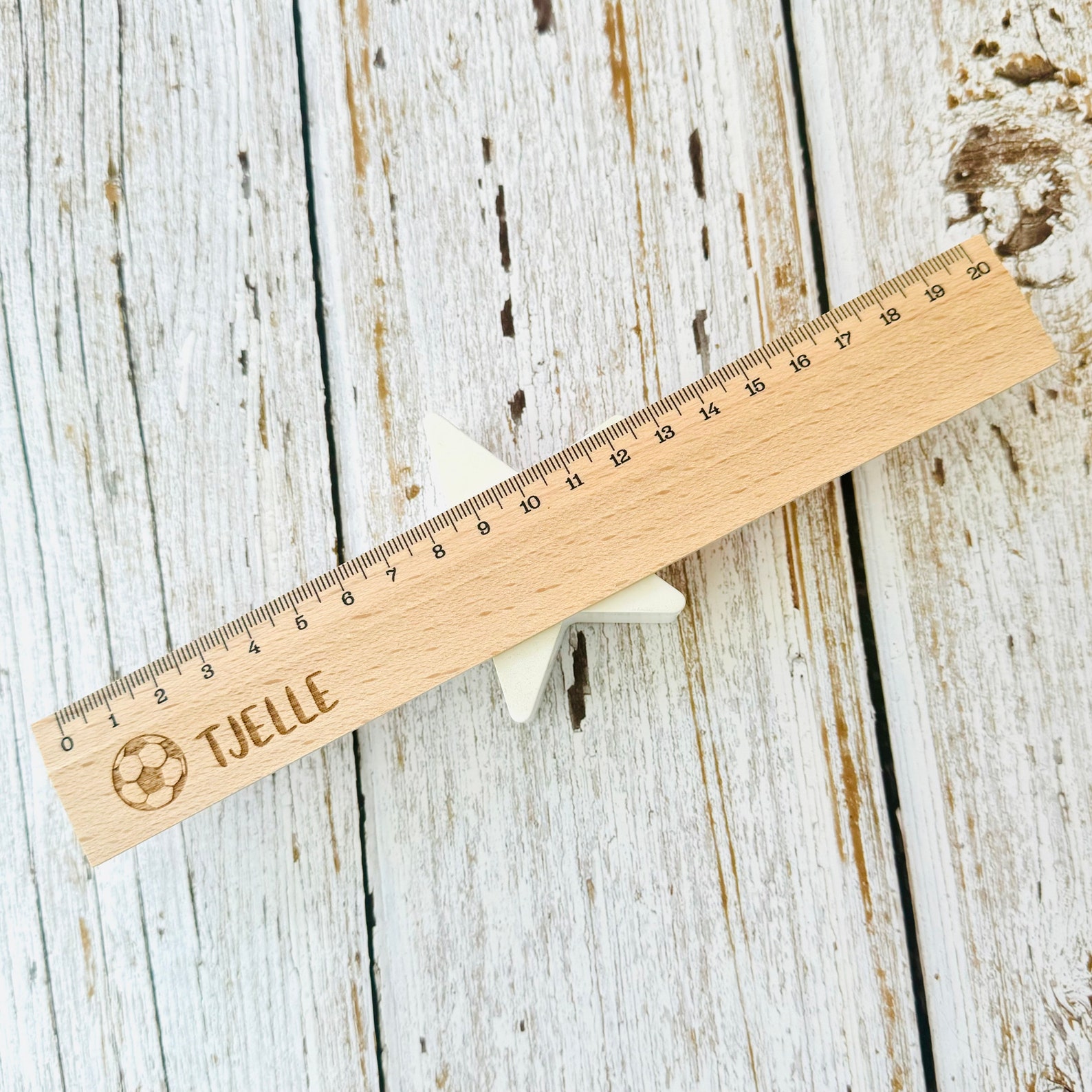 Personalized Wooden Ruler // Name // Football Gift // Football Fan ...