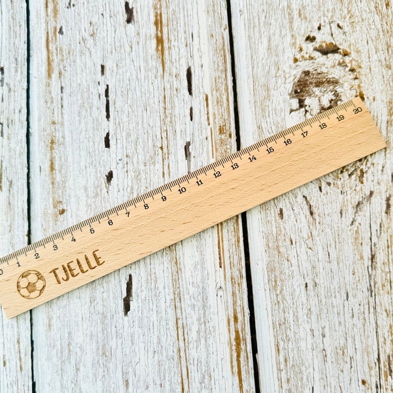 Personalized Wooden Ruler // Name // Football Gift // Football Fan ...