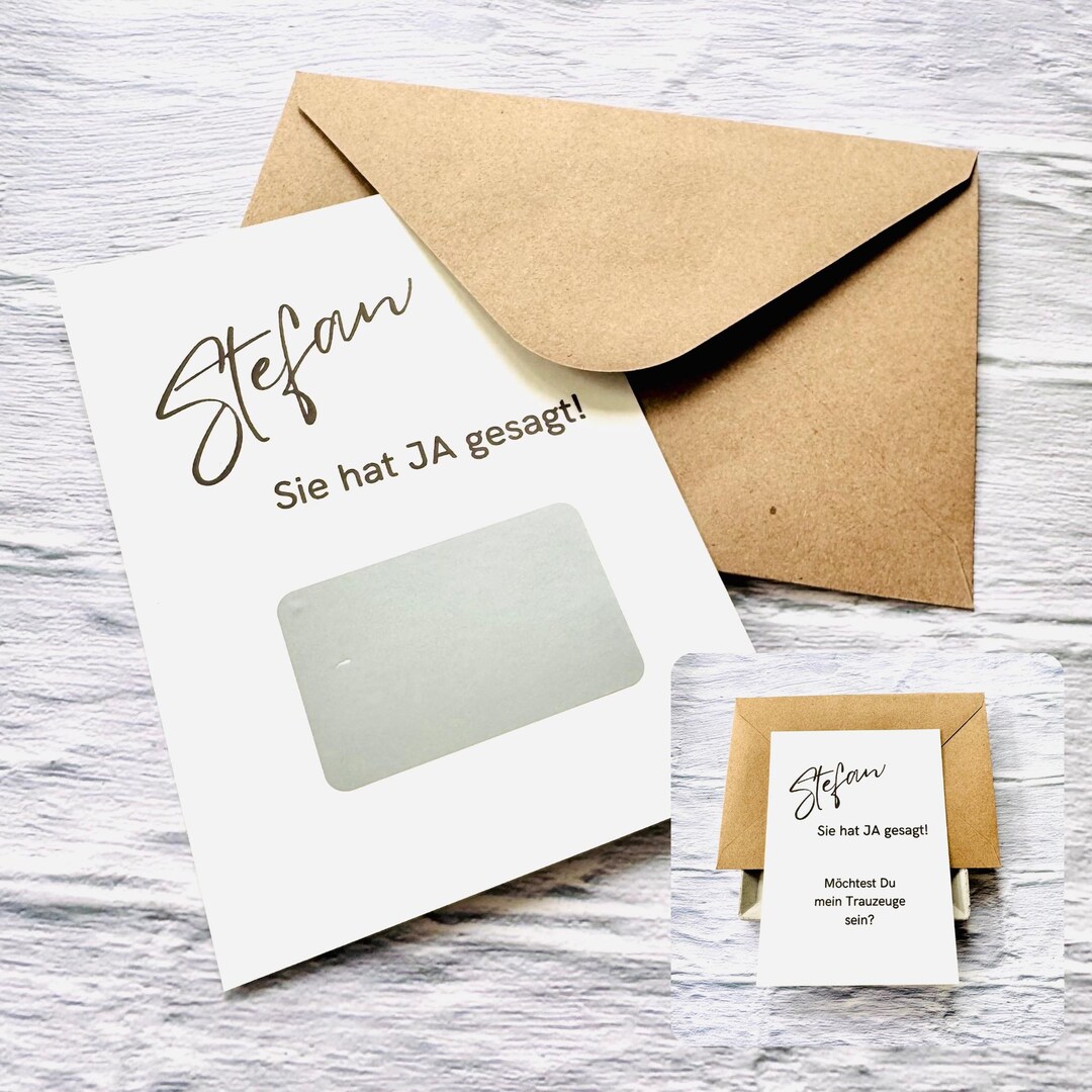 Scratch Card Personalized Best Man Questions // Best Man Surprise ...