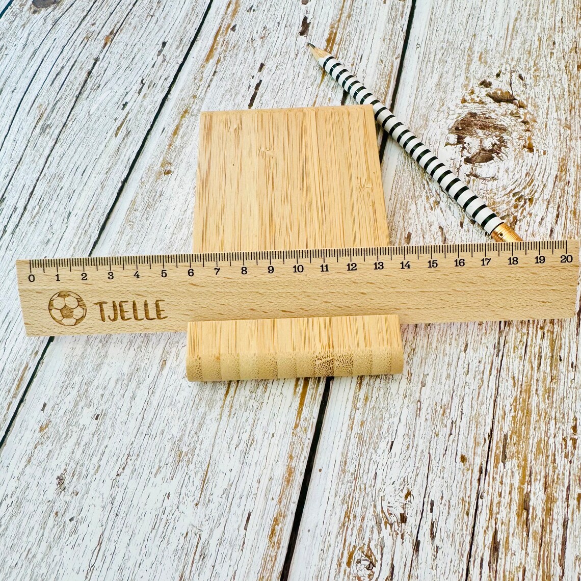 Personalized Wooden Ruler // Name // Football Gift // Football Fan ...