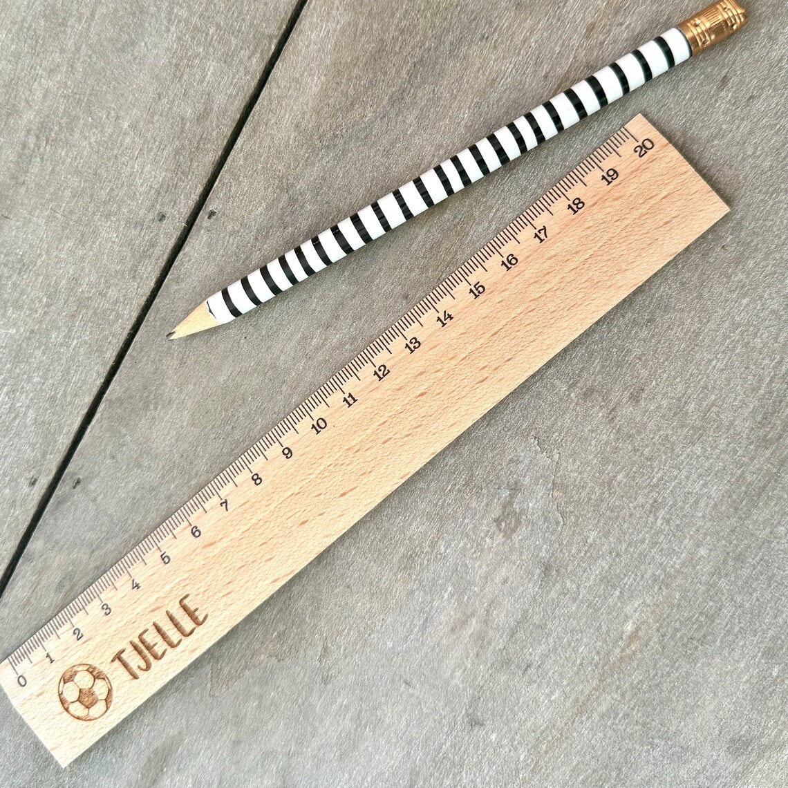Personalized Wooden Ruler // Name // Football Gift // Football Fan ...