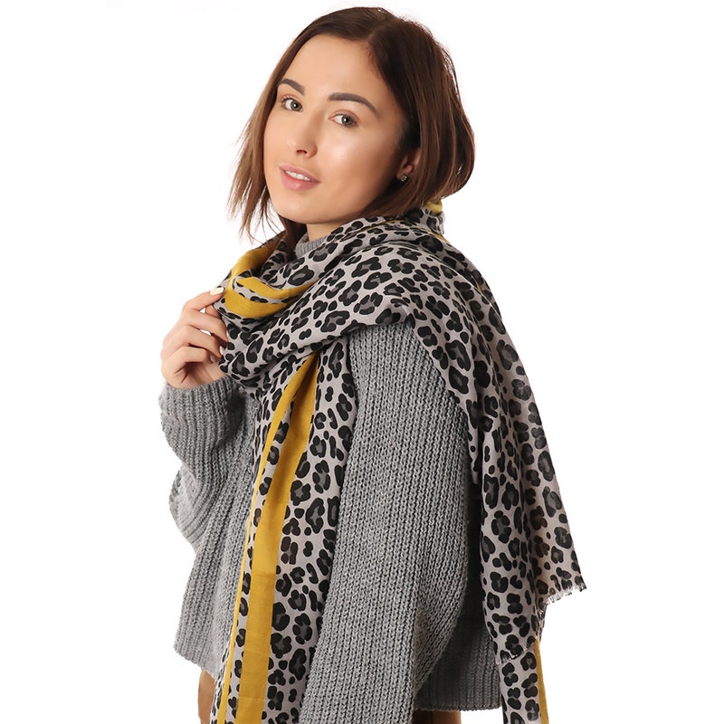 Leopard Print Scarf - Etsy