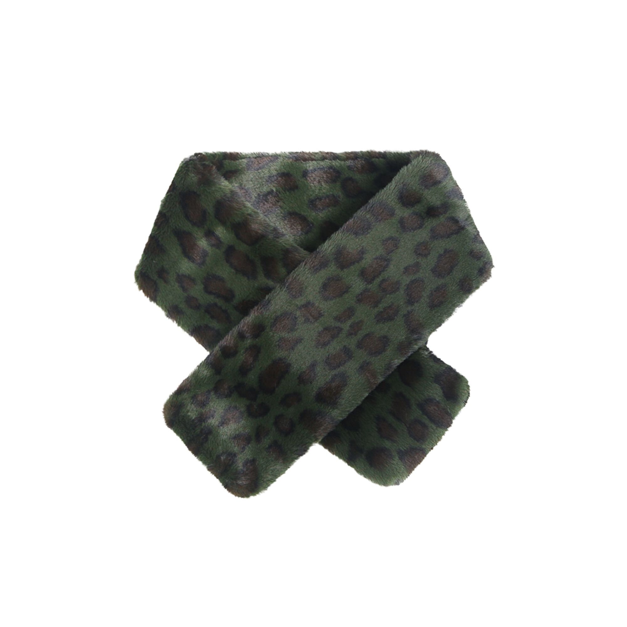 Faux Fur Stole Leopard Print Winter Scarf Faux Fur Fabric - Etsy