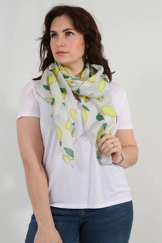 Lemon Scarf Women Personalized Gifts for Her Mothers Day Gift Birthday Gifts Nurse Gift Lightweight Summer Scarves Wraps Sarong Etsy UK