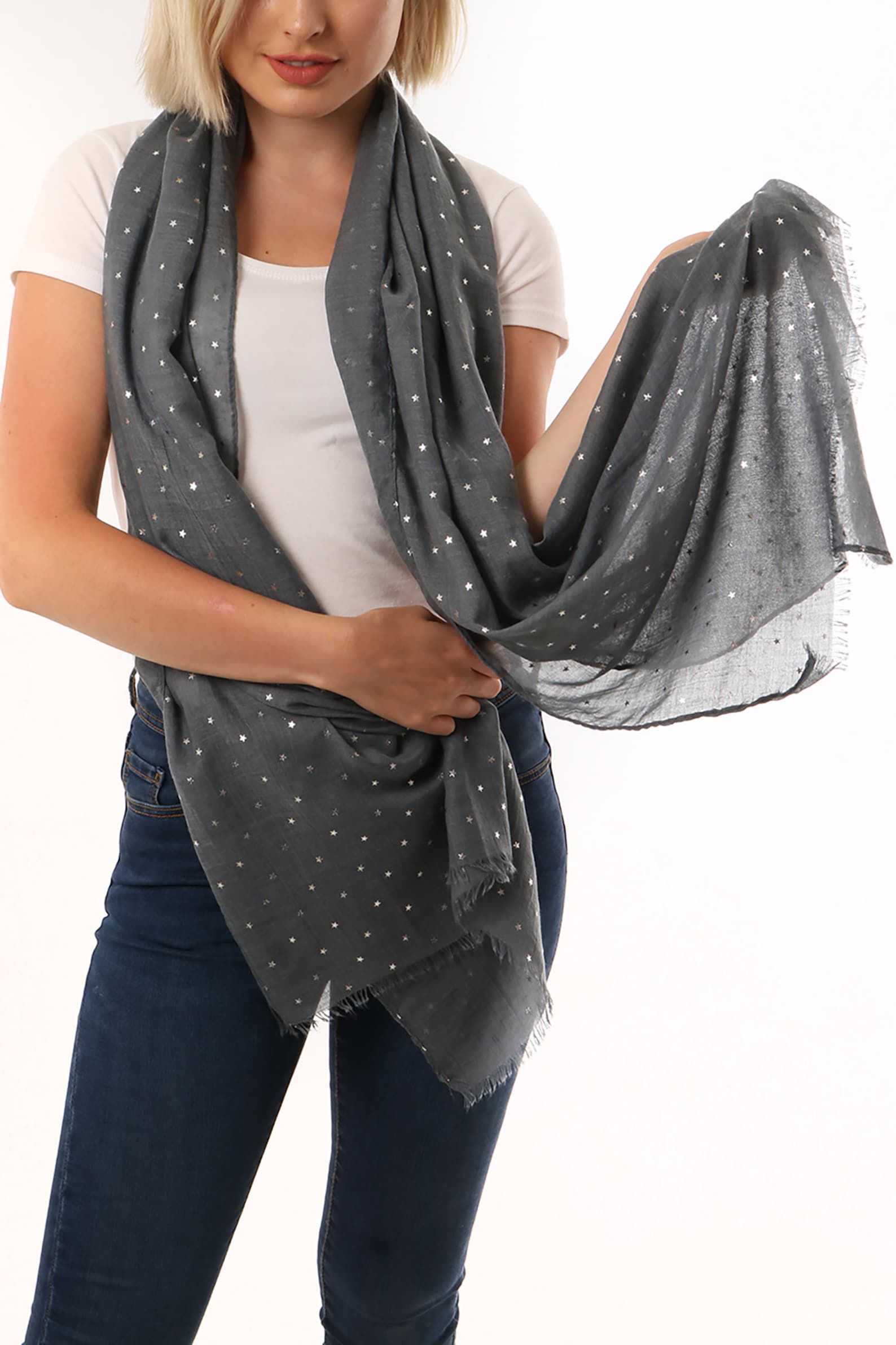 Star Scarf Women Personalised Scarf Gift for Her Celestial - Etsy UK