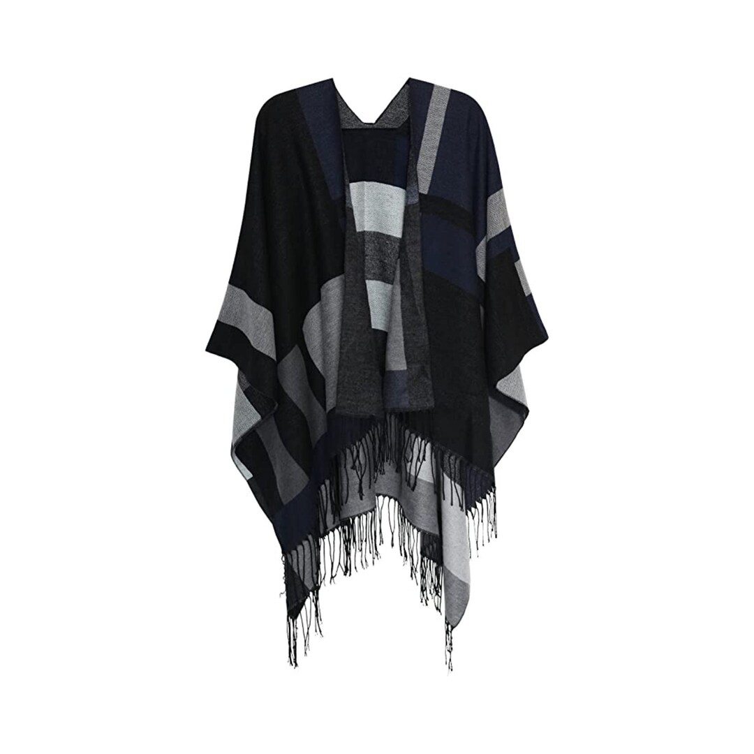 Ponchos for Womens, Plus Size Shawl, Oversized Knit Cardigans, Bohemian ...