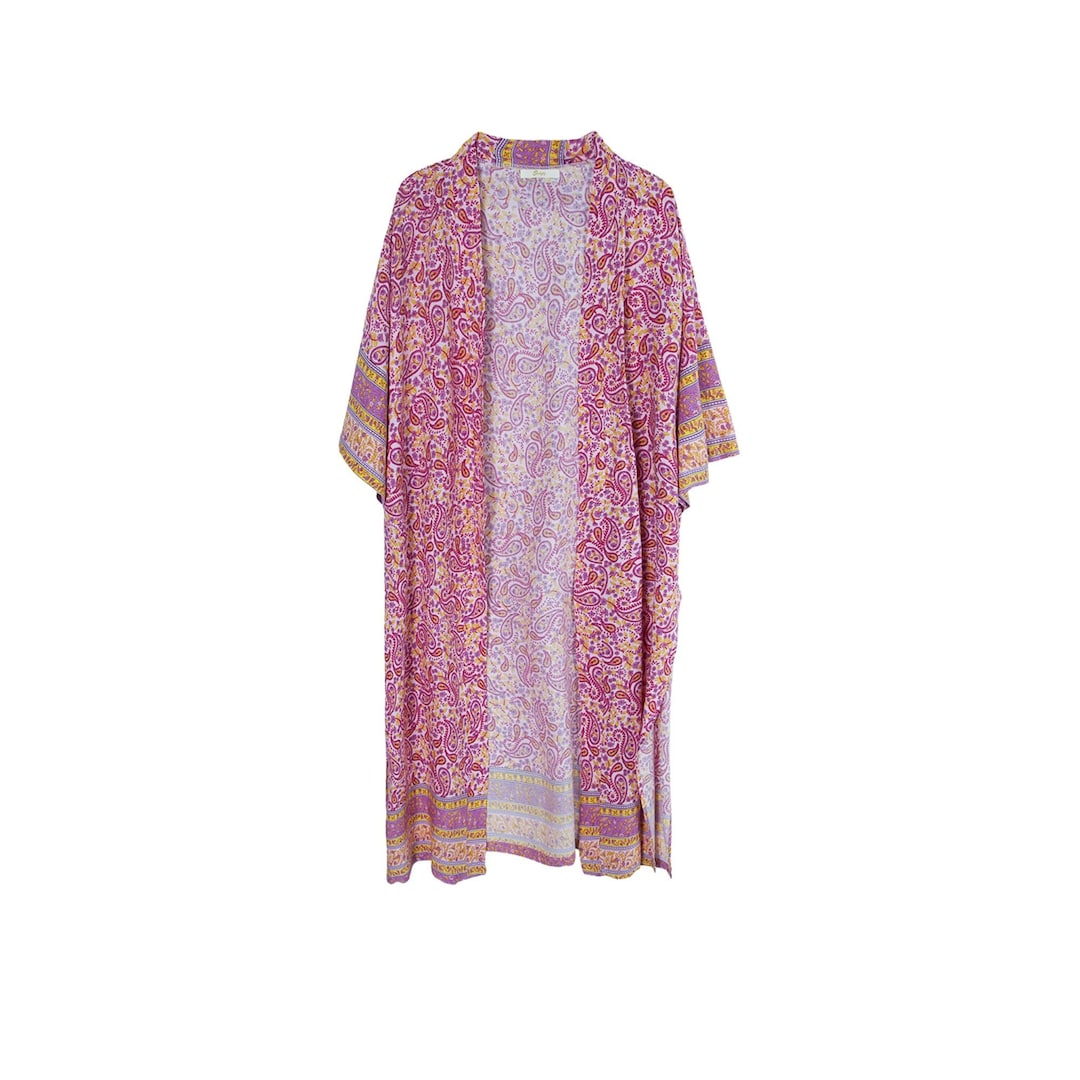 Paisley Print Kimonos, House Robe, Kimono Cardigan, Long Kimono Top ...