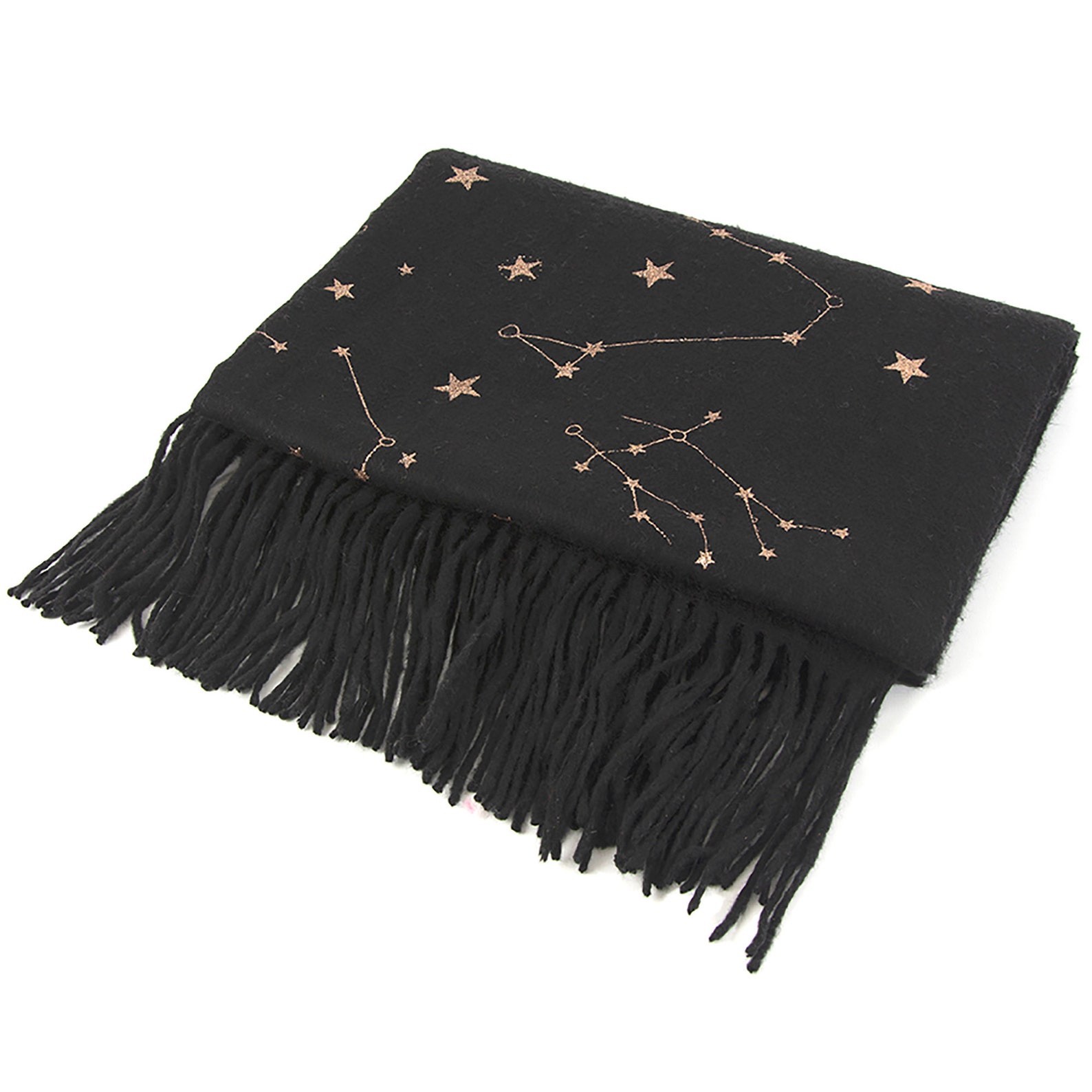 Black Star Scarf Personalised Gifts for Her Blanket Scarf - Etsy